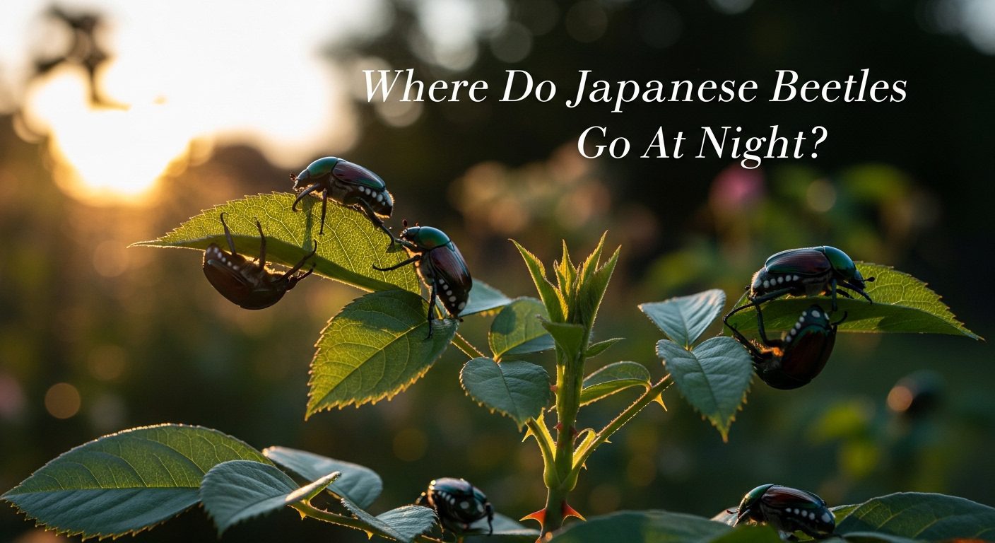 Where Do Japanese Beetles Go At Night? Night Behavior Explained